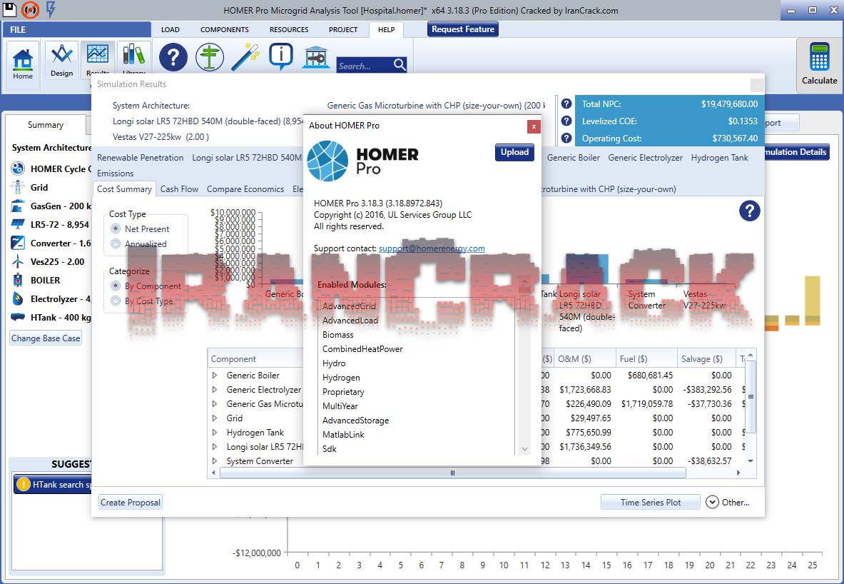 نرم افزار بهینه سازی ریز شبکه Homer Pro 3.18.3 | ایران کرک