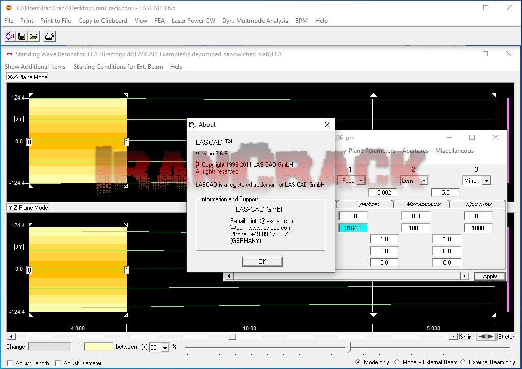 نرم افزار شبیه ساز لیزر LASCAD 3.6.6 | ایران کرک