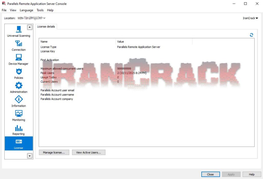 نرم افزار مجازی سازی Parallels RAS 20 | ایران کرک
